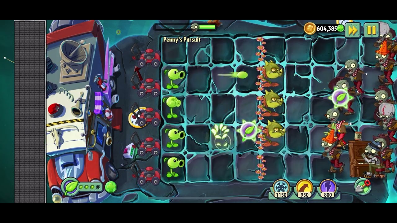 Plants vs Zombies 2 gameplay - Penny’s pursuit - Fern-get me not ...