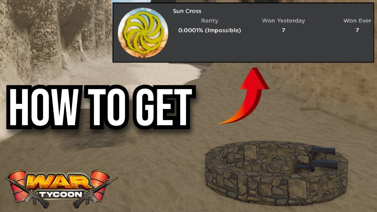Where to find "Sun Cross" badge in War Tycoon - YouTube