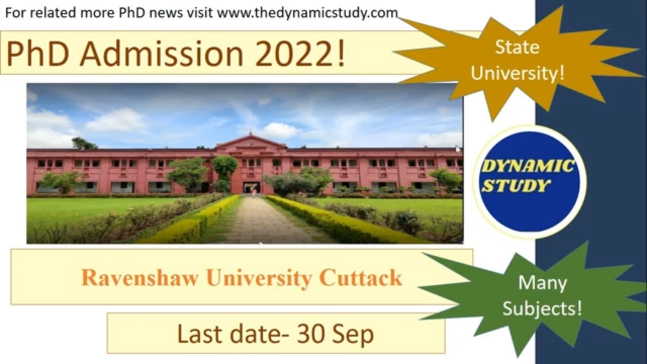 Ravenshaw University PhD Admission - YouTube