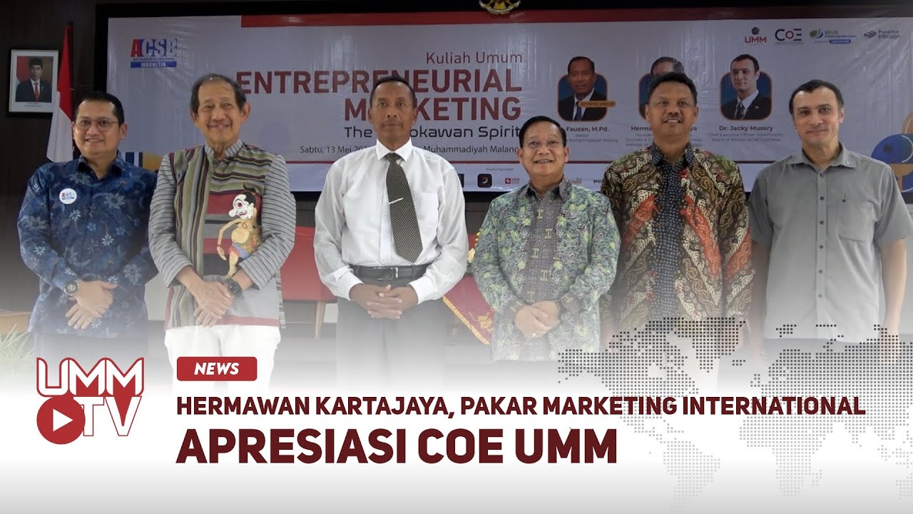 Pakar Marketing International, Apresiasi CoE UMM - YouTube