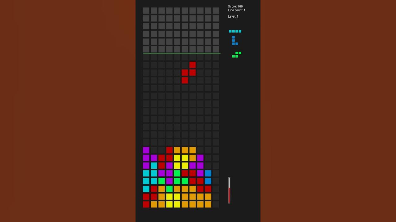 Tetris game programming project - YouTube