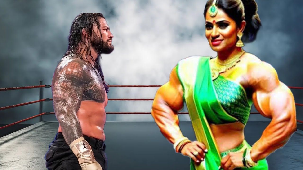 Roman Reigns vs June - Indian Fights - YouTube