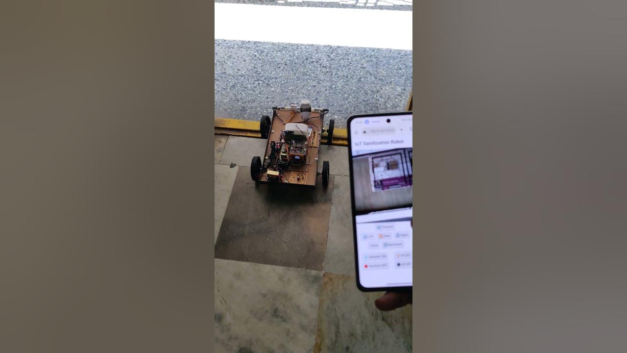 IoT Sanitization Robot 🤖 with surveillance and UV Light using Raspberry pi - YouTube