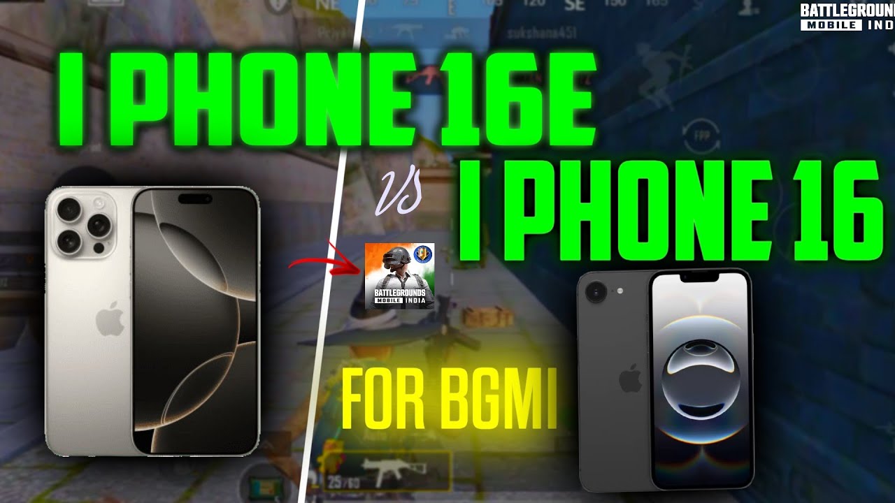 I Phone 16 Vs iPhone 16e | Which is Best for Gaming? | Best 120Fps ...