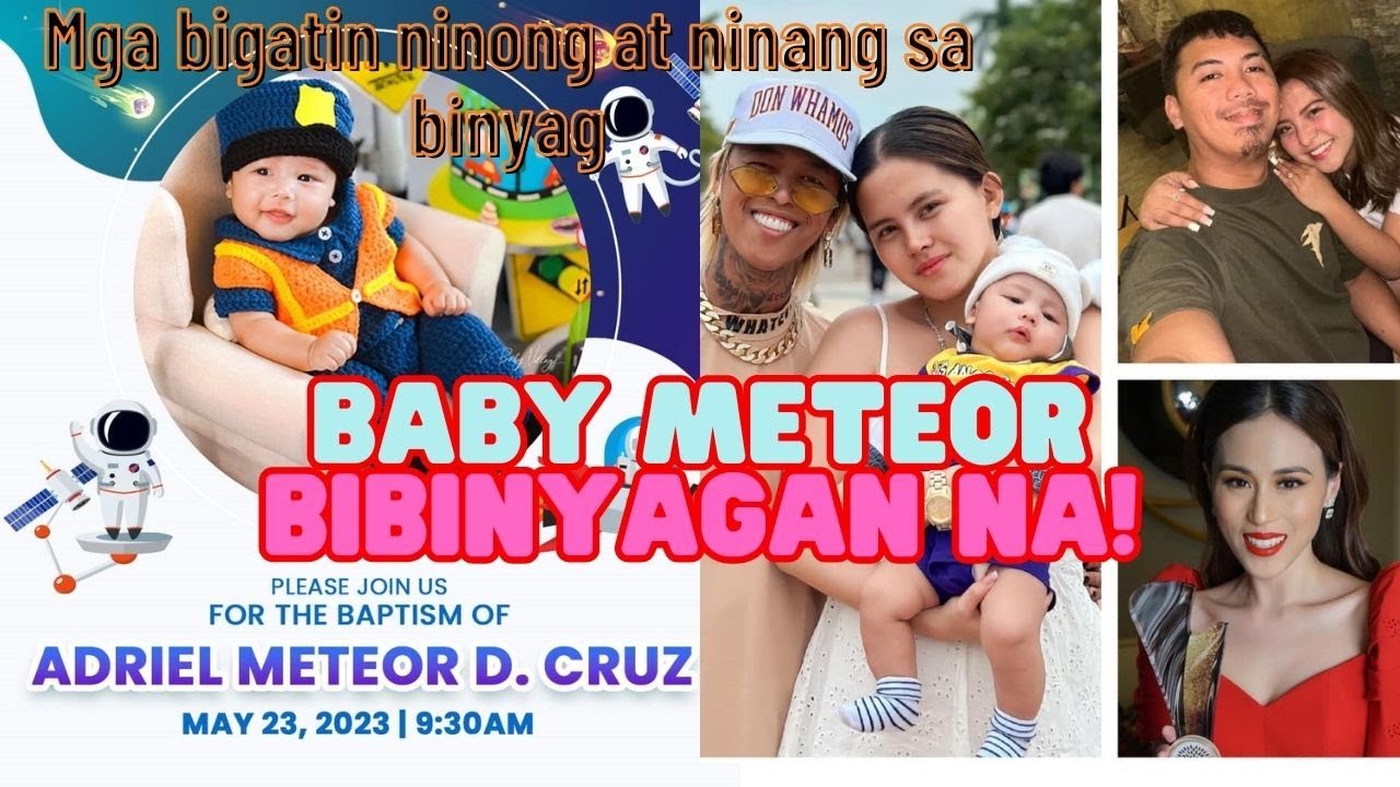 BABY METEOR bibinyagan na! Mga bigatin NINONG AT NINANG sa binyag ...