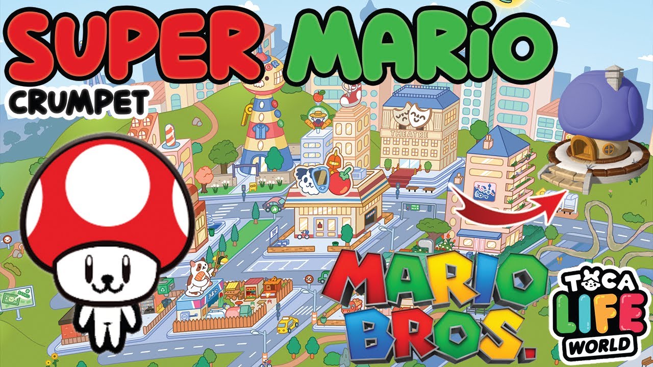 NEW Super Mario Toad CRUMPET on Toca Boca! NOVO CRUMPET Super Mario ...
