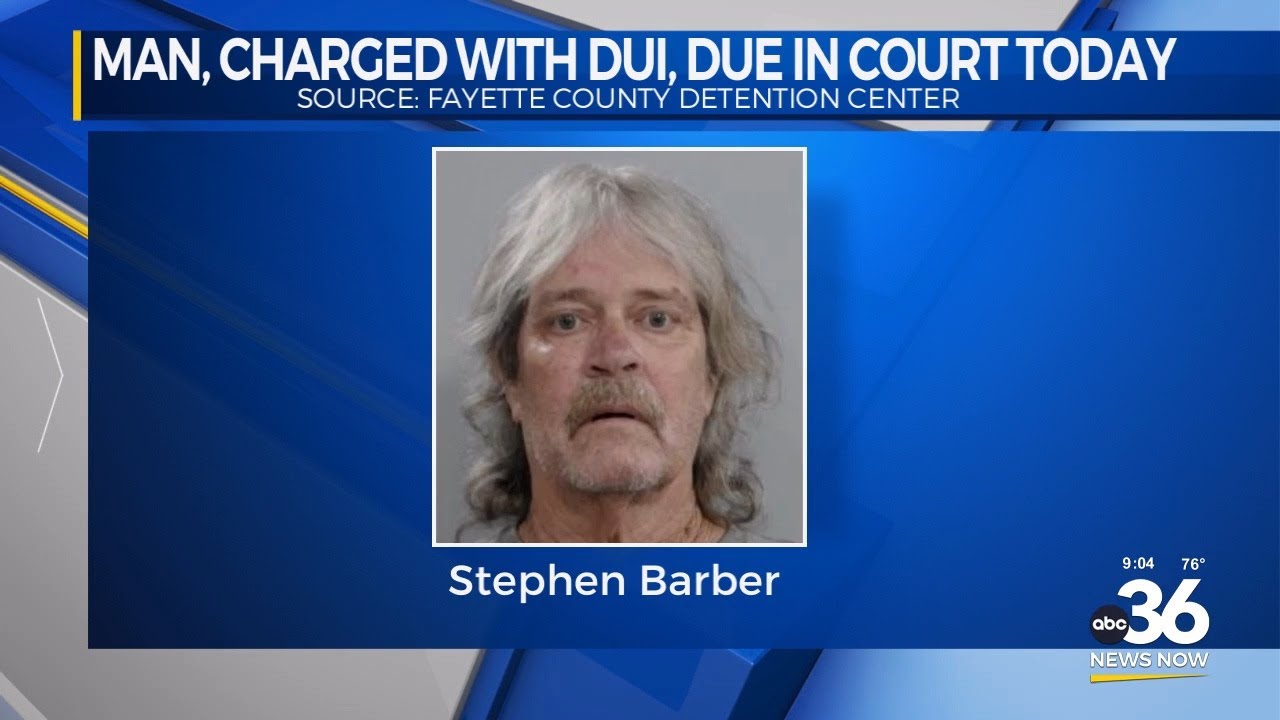 Stephen Barber in court over DUI crash - YouTube