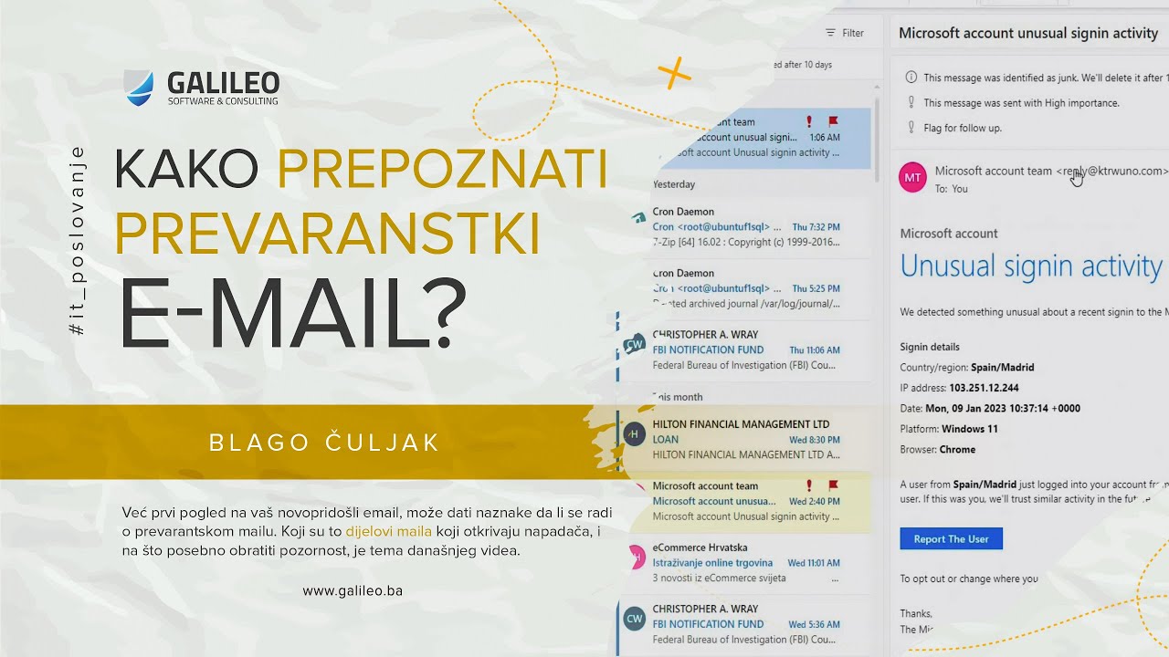 Kako prepoznati prevarantski email? - YouTube