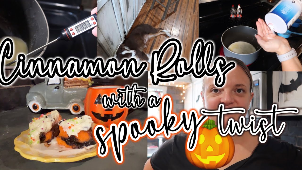 👻Spooky Halloween Cinnamon Rolls 🎃 - YouTube