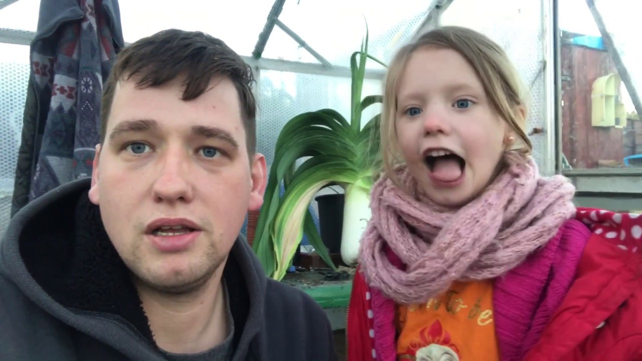 Dean’s - Lost The Plot 19/11/17 poly tunnel build, collecting giant leek & onions #11 - YouTube