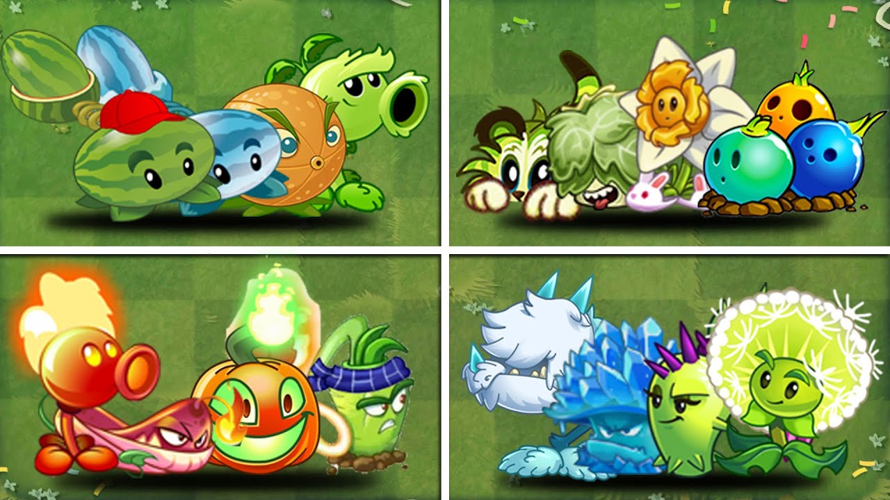 Team (Melon pult + Winter Melon) & 10 Team Plant Vs Team Zombie Level ...
