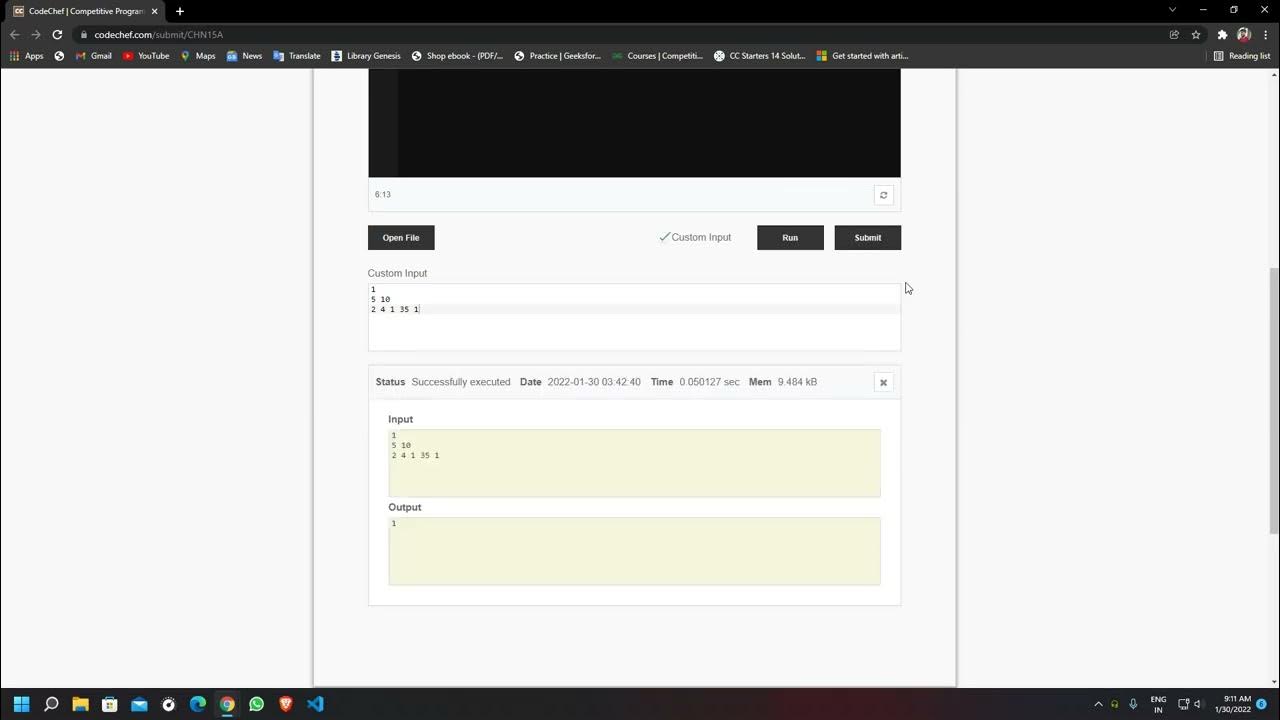 Mutated Minions Codechef CHN15A python 3 Solution - YouTube