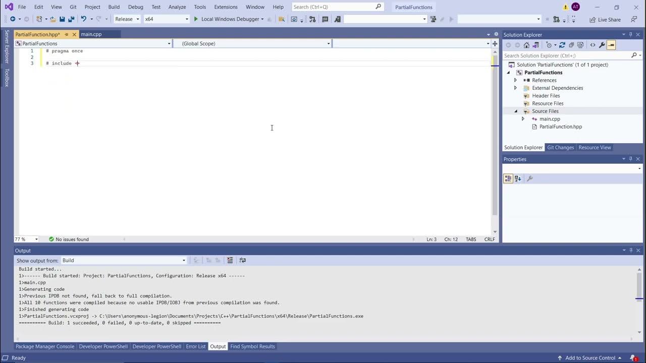 How to implement a partial function in C++ - YouTube