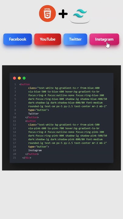 Button using Html and CSS Tailwind🔥 #html #css #coding #shortvideo #shorts - YouTube