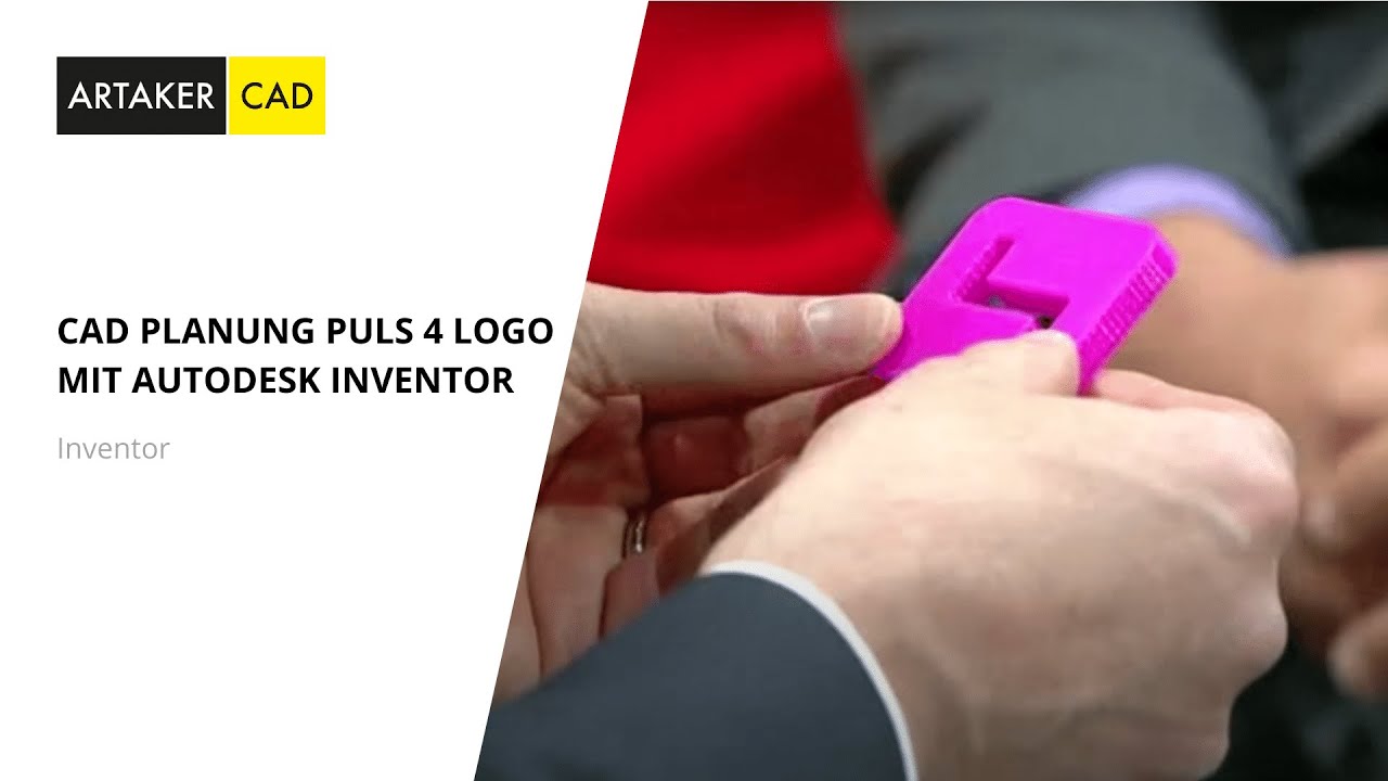 CAD Planung Puls 4 Logo mit Autodesk Inventor für 3D-Druck - YouTube