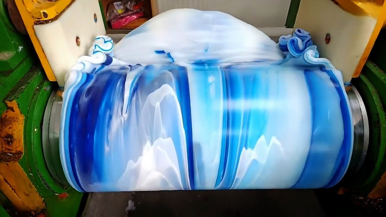 Silicone rubber color mixing process - YouTube