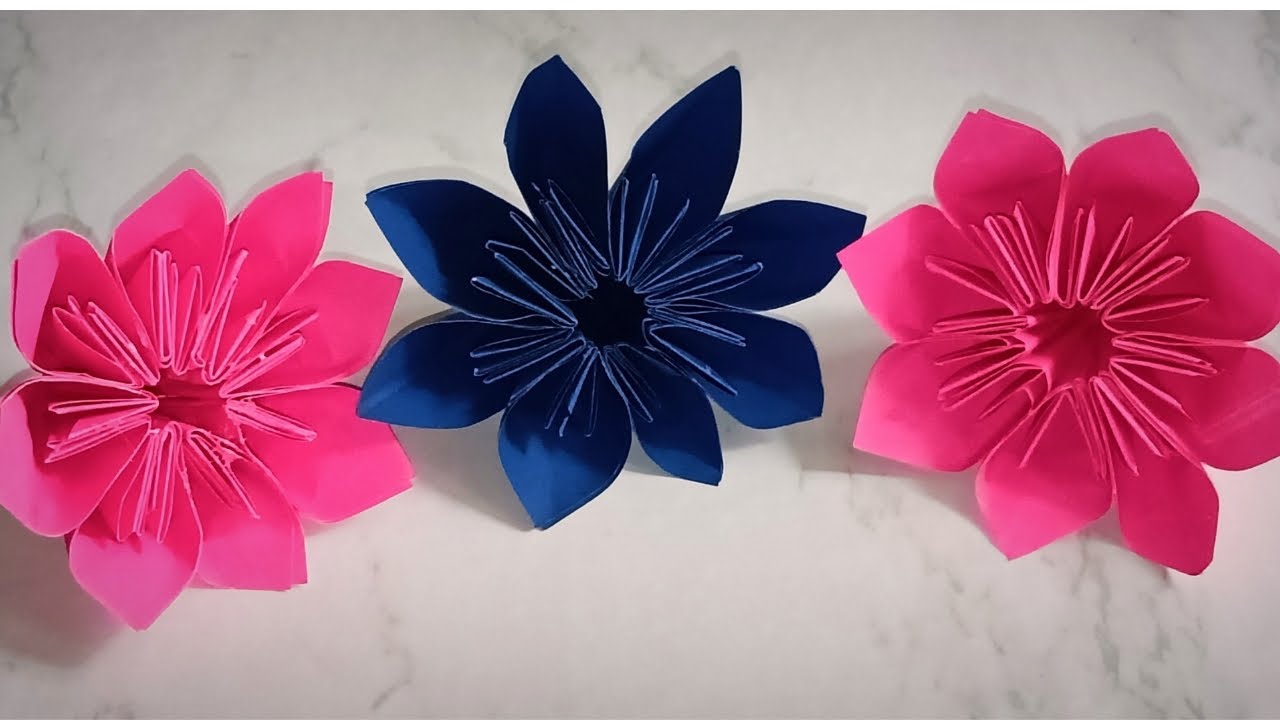 Make Beautiful Paper Flowers ~ Jassea Craftee - YouTube