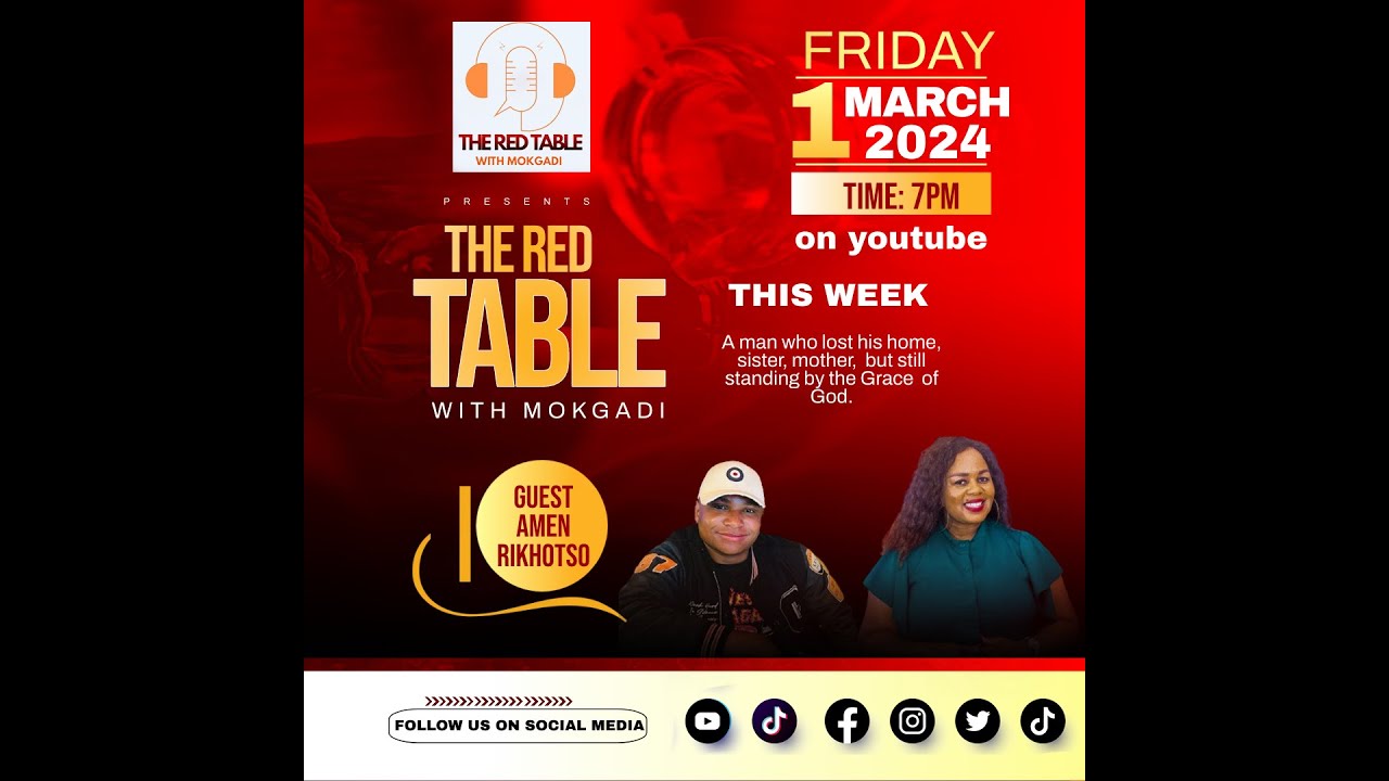 THE RED TABLE WITH MOKGADI GUEST AMEN EP1 - YouTube