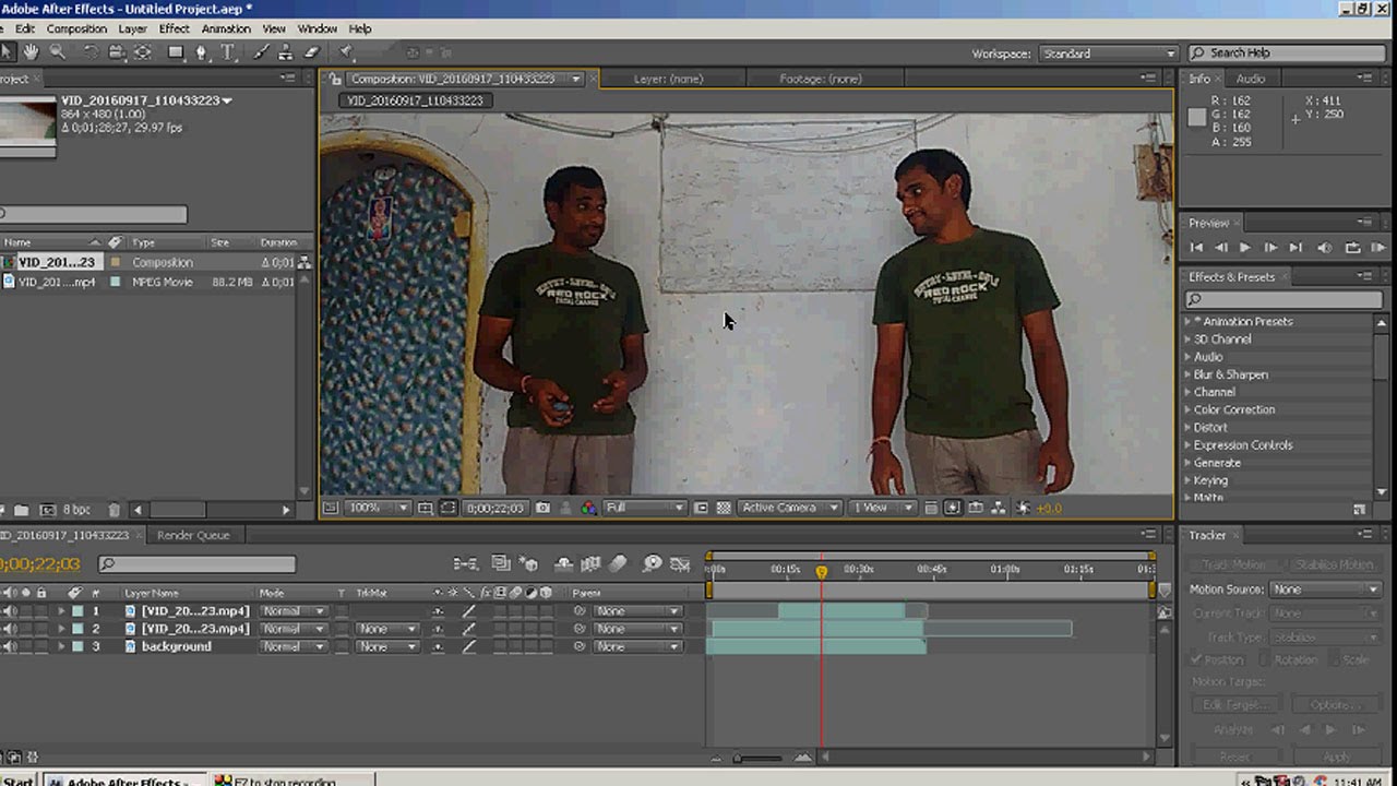 After effects tutorial - Double Role - How To Make Clone Yourself! - YouTube