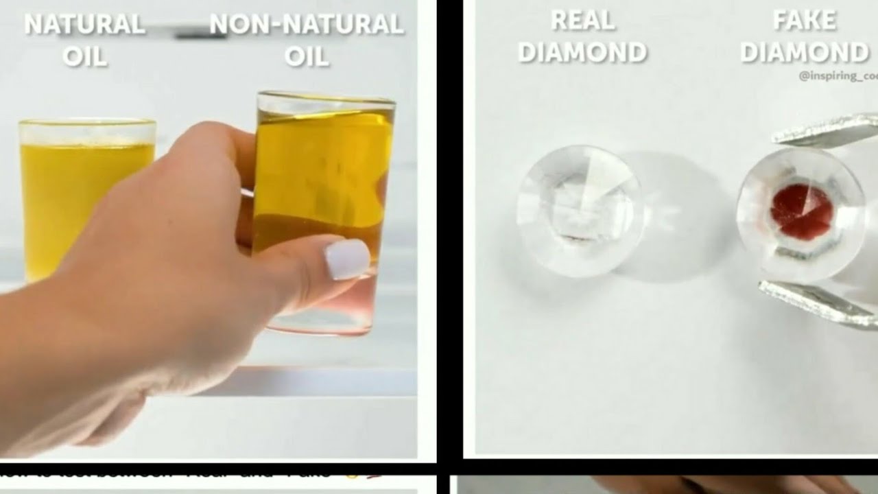 how to test between "Real" and "Fake" | food and things testing video ...