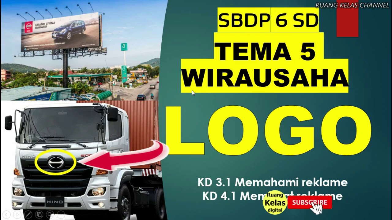 SBdP 6 SD | LOGO dan REKLAME ( TEMA 5 WIRAUSAHA) - YouTube
