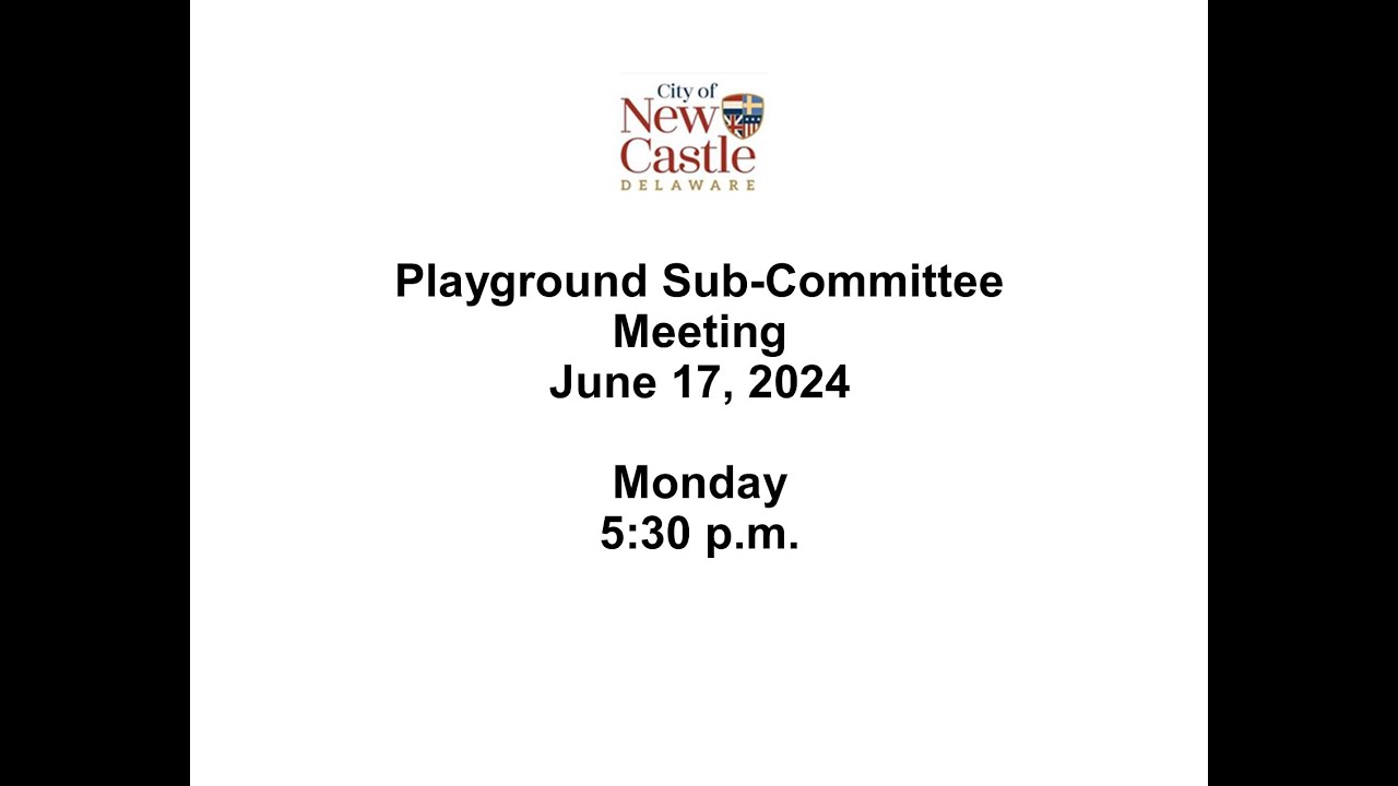 Playground Sub-Committee Meeting Part 2 - YouTube