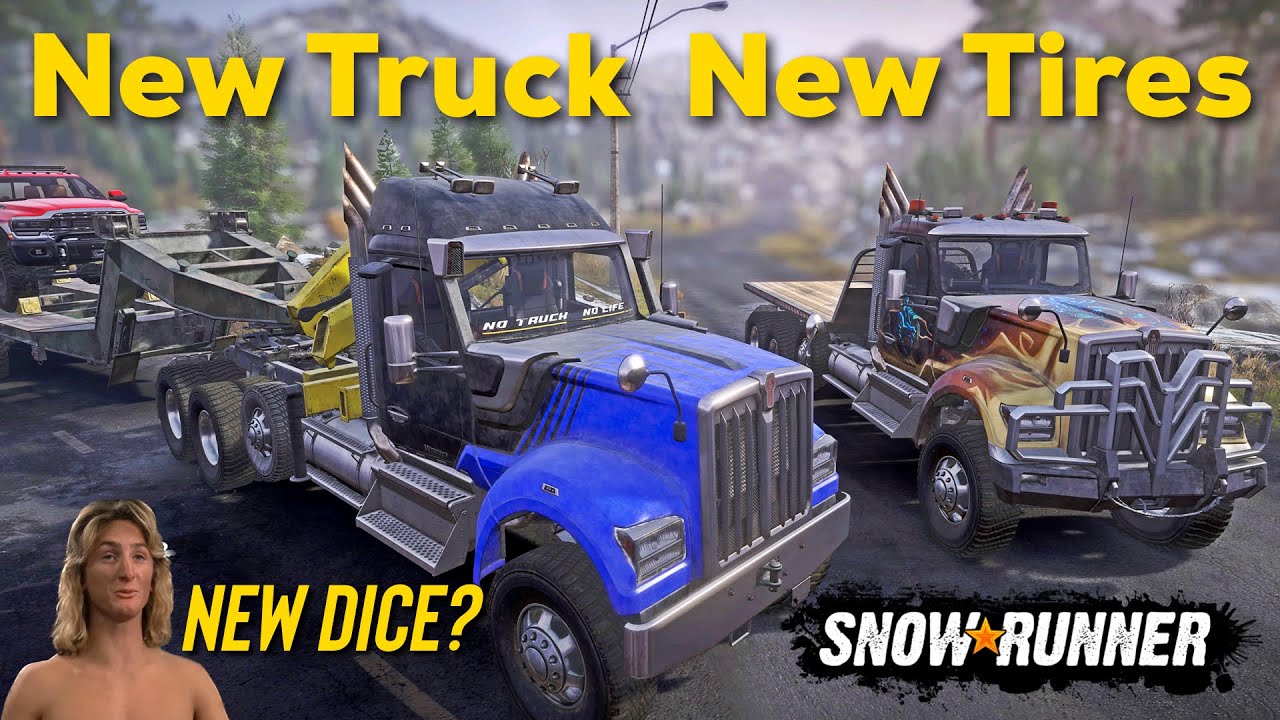 SnowRunner Kenworth W990 and JAT Tires - YouTube