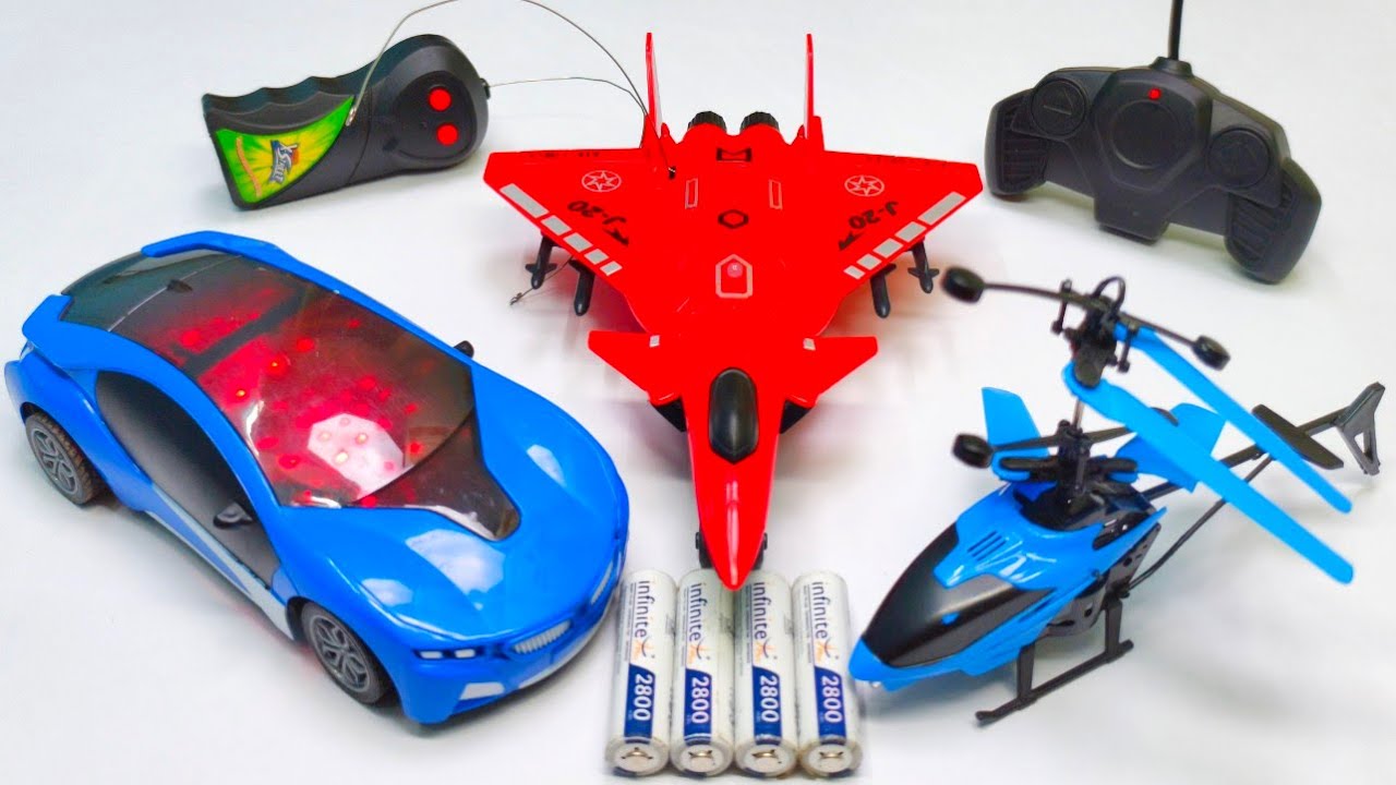 radio control airplane a380 and remote control racing rc car unboxing ...