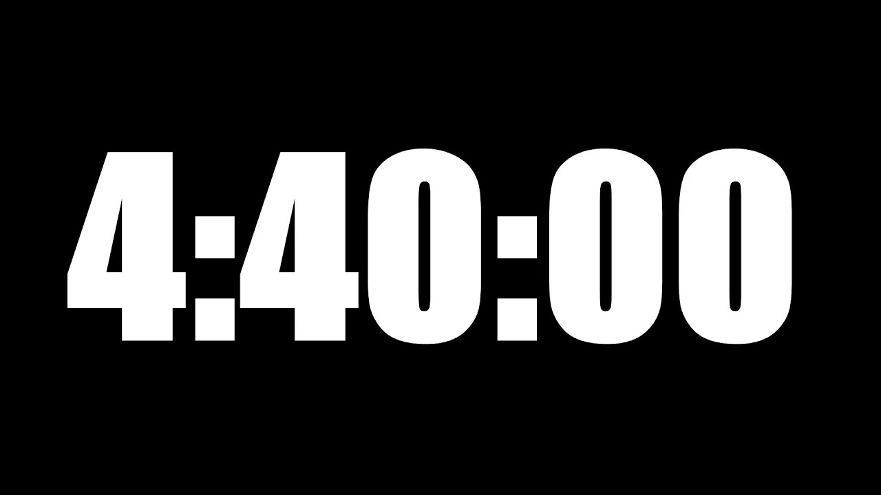 4 HOUR 40 MINUTE TIMER • 280 MINUTE COUNTDOWN TIMER ⏰ LOUD ALARM ⏰ ...