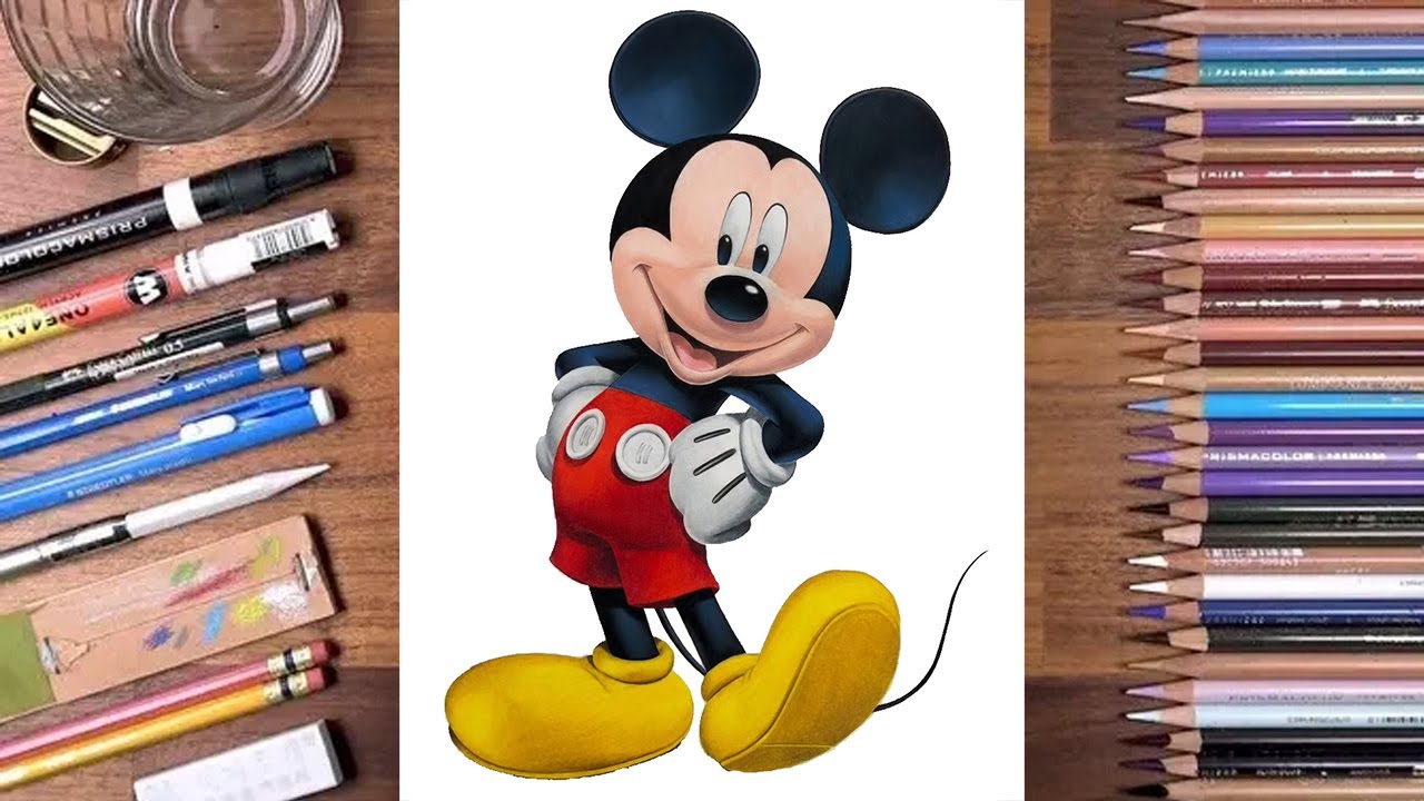 Drawing Mickey Mouse - Timelapse | Draw CC - YouTube