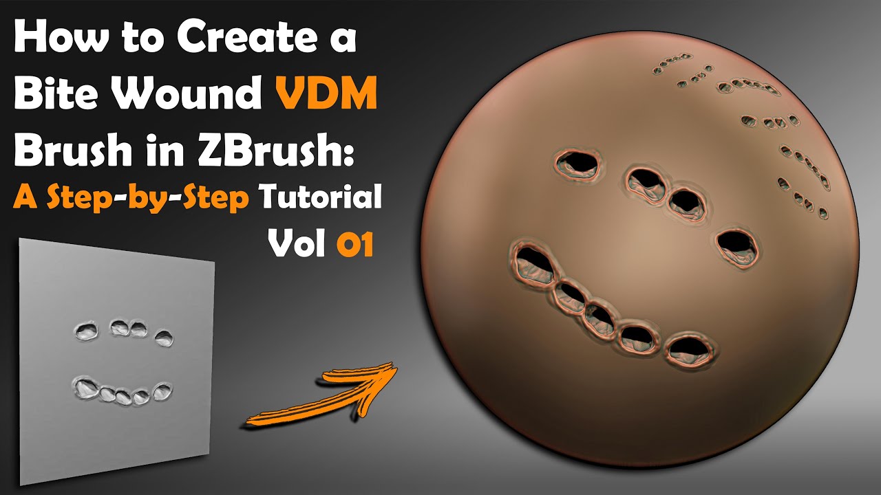 How to Create a Bite Wound VDM Brush in ZBrush: A Step-by-Step Tutorial ...