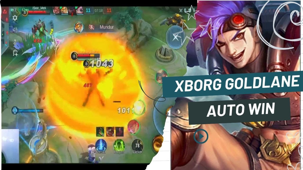 Hero Xborg Mobile Legends Jadi Goldlaner Membawa Kemenangan untuk Tim ...