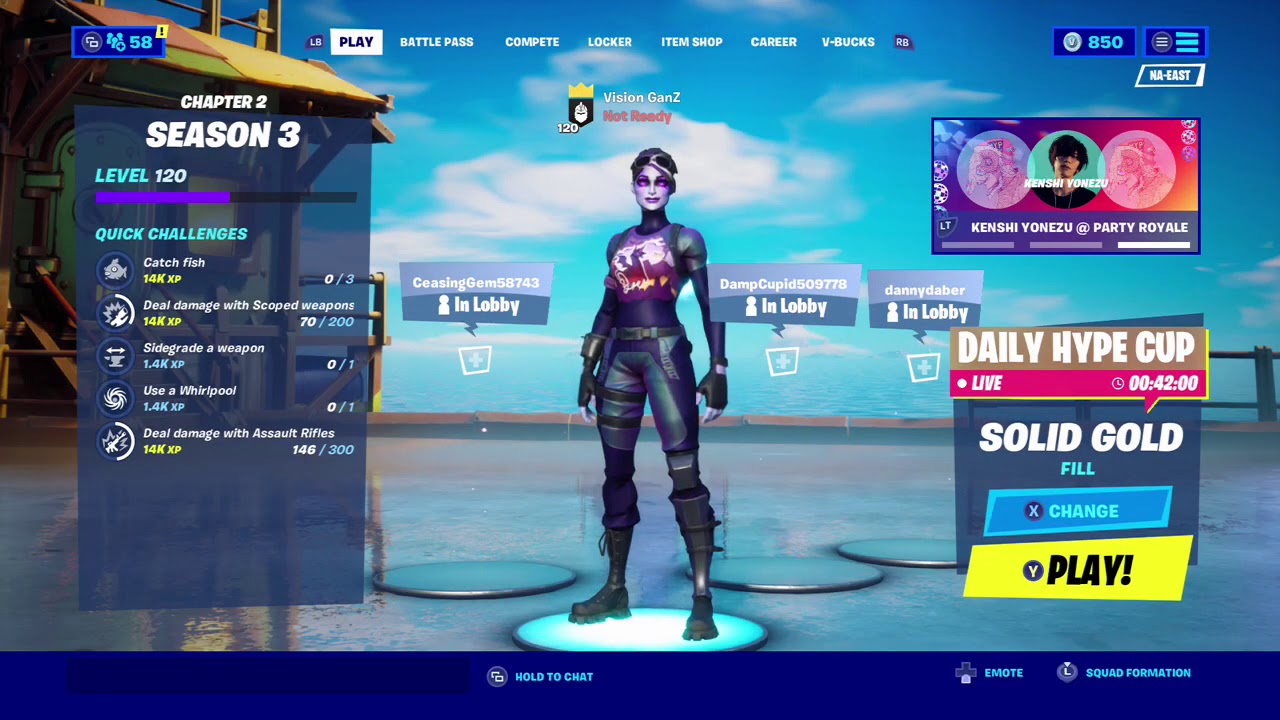 Showing my locker in fortnite/Chapter 2 season 3 - YouTube