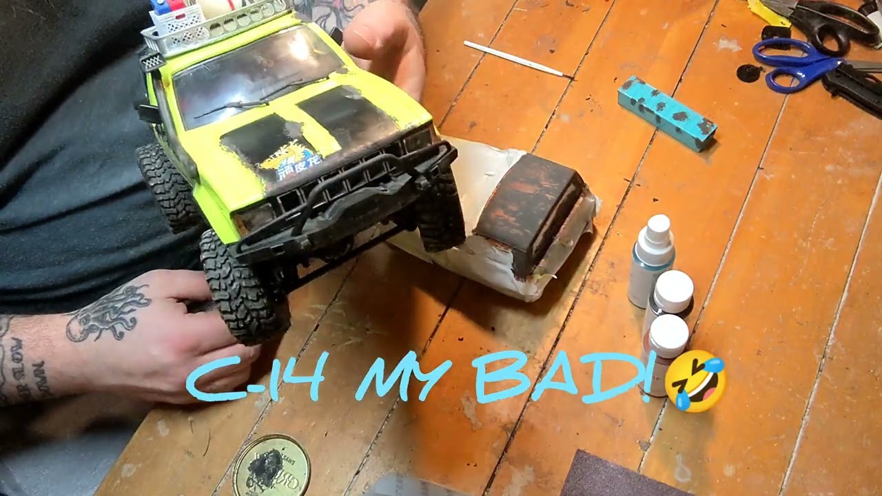 rusting plastic with modern masters rust kit - YouTube