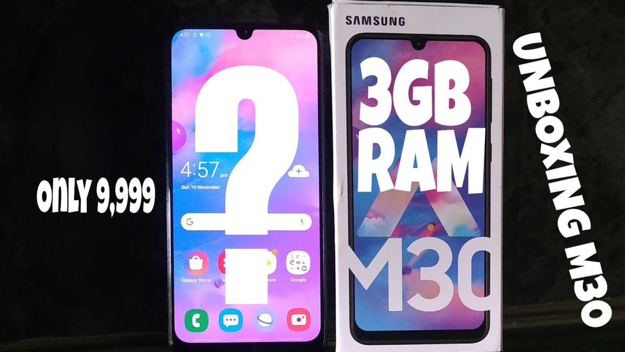 Samsung Galaxy M30 3GB unboxing & first look 🔥🔥🔥| depth ideas - YouTube