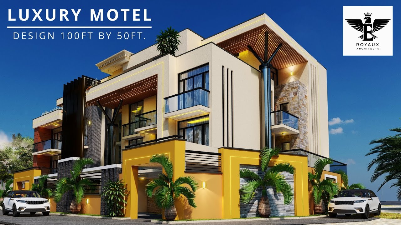 luxury Modern motel || luxury houses | Penthouse | 4-Bedrooms | 100FT ...