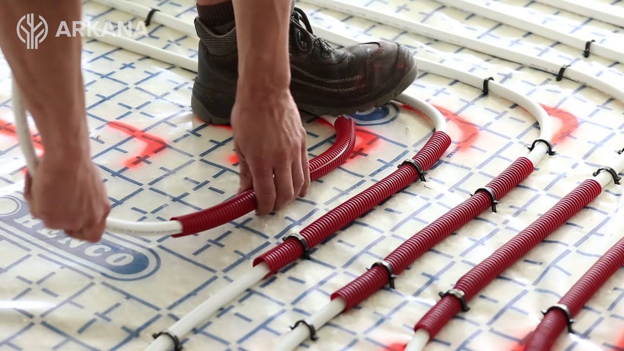 Plaatsen van Vloerverwarming - YouTube
