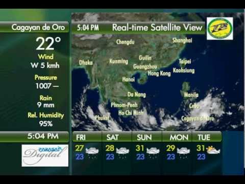 Parasat Weather Update Cagayan de Oro City: TYPHOON SENDONG PATH 5 PM ...