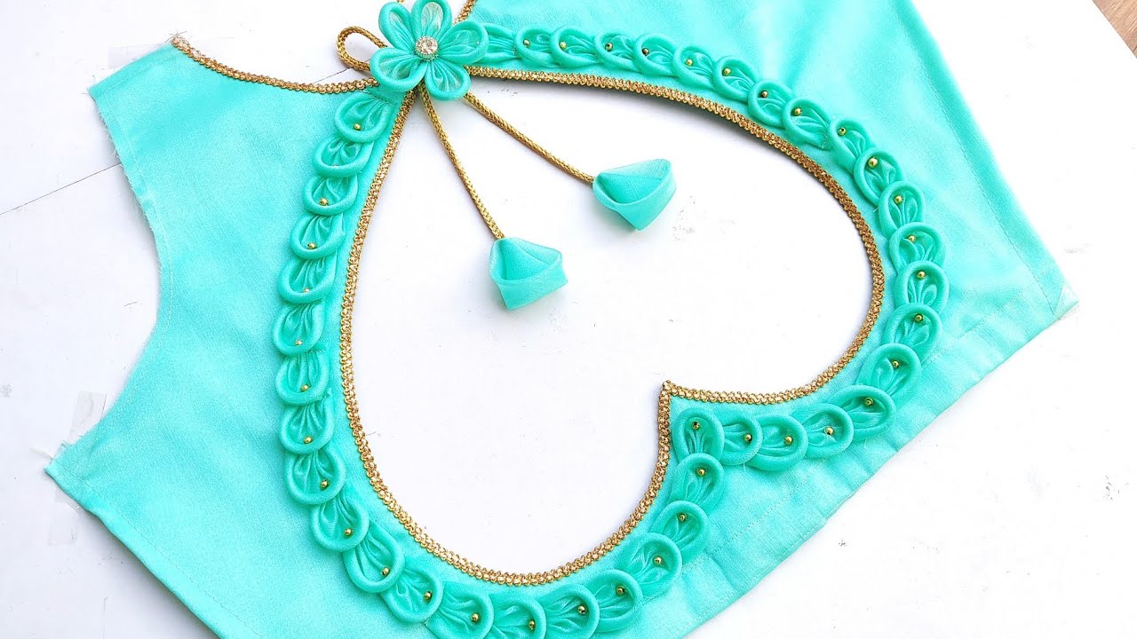 Heart shape blouse design|| Boat Neck blouse design| Beautiful blouse ...