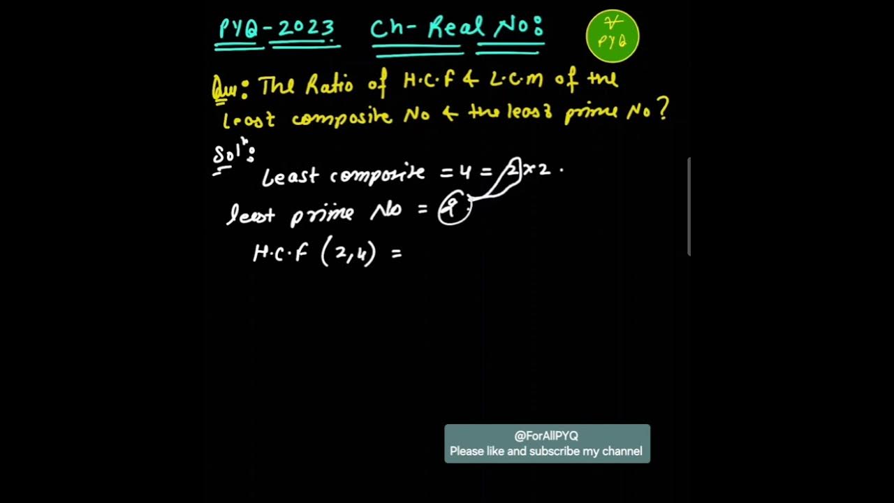 Real Number || H.C.F &L.C.M || Class 10th|| @ForAllPYQ - YouTube