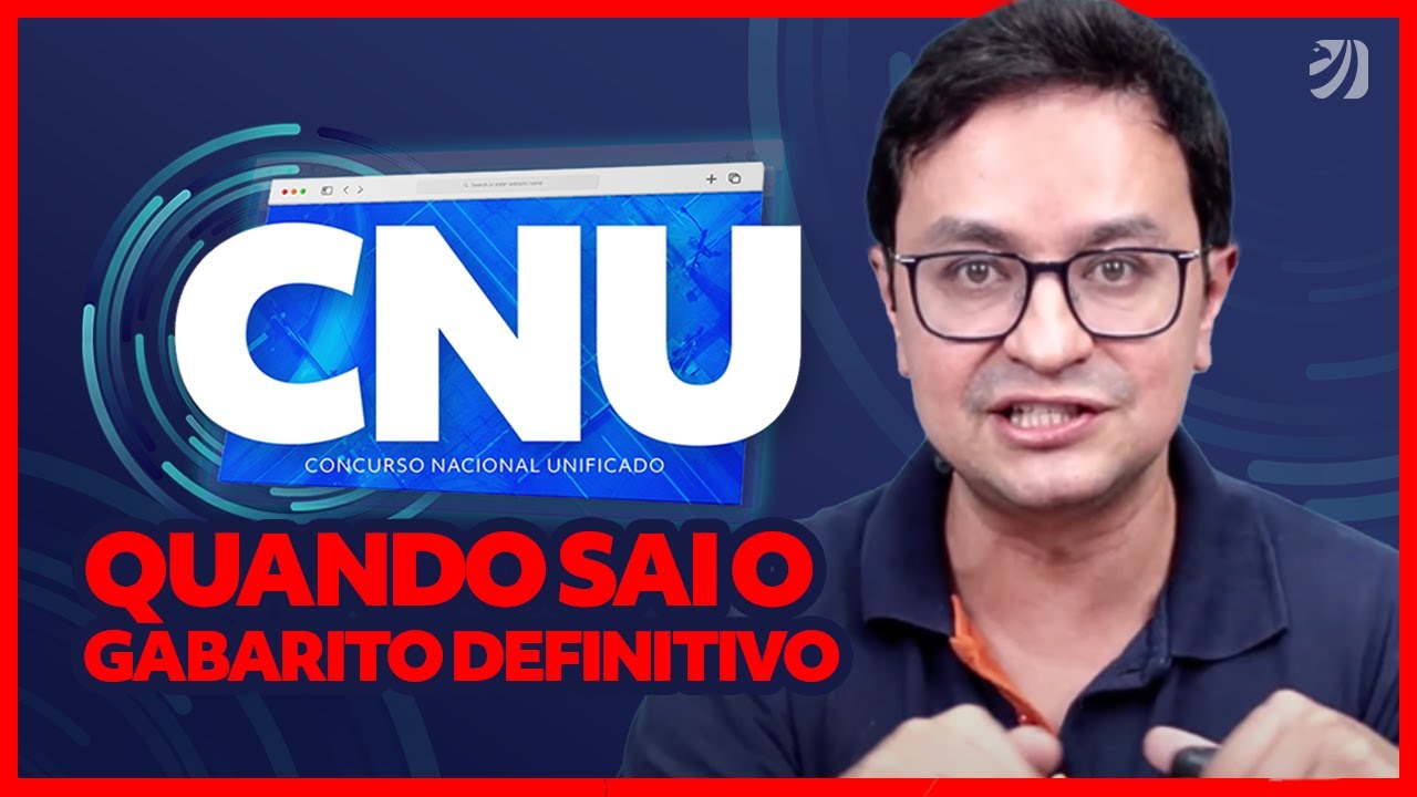 CNU: QUANDO SAI O GABARITO DEFINITIVO PÓS-RECURSOS? (Erick Alves) - YouTube