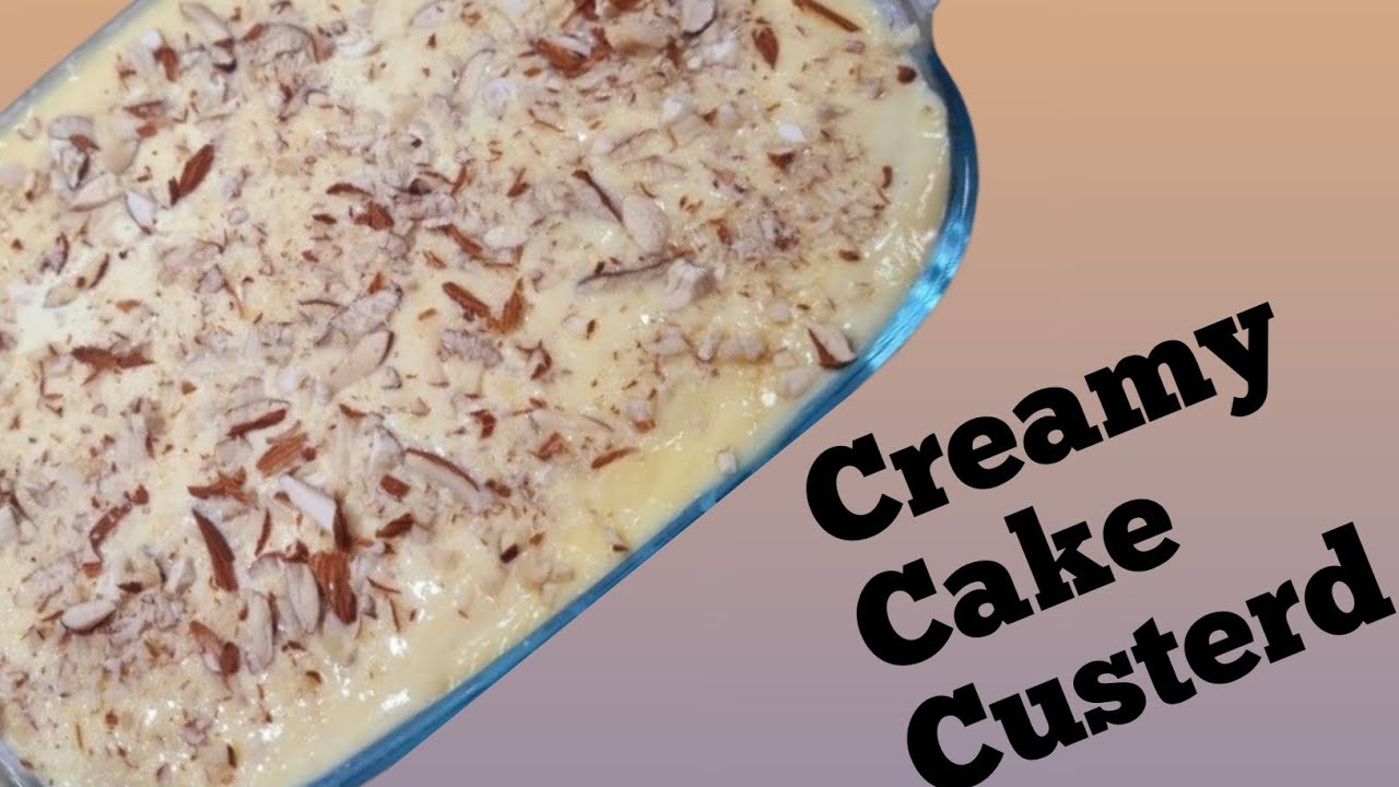 Creamy Cake Custerd Quick Recipe | Homemead Vanilla Custerd Recipe ...
