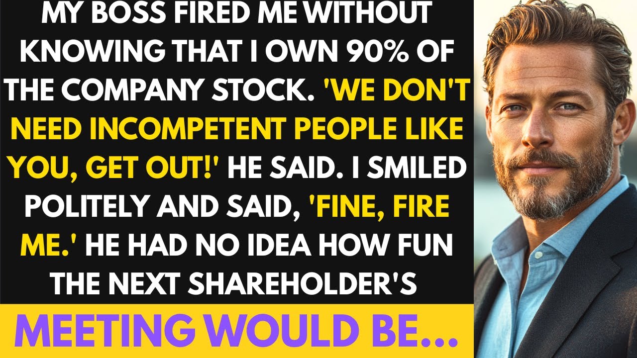 Boss Fired Me Despite Bringing 38% Of Revenue. He Had No Idea I Own 90% ...