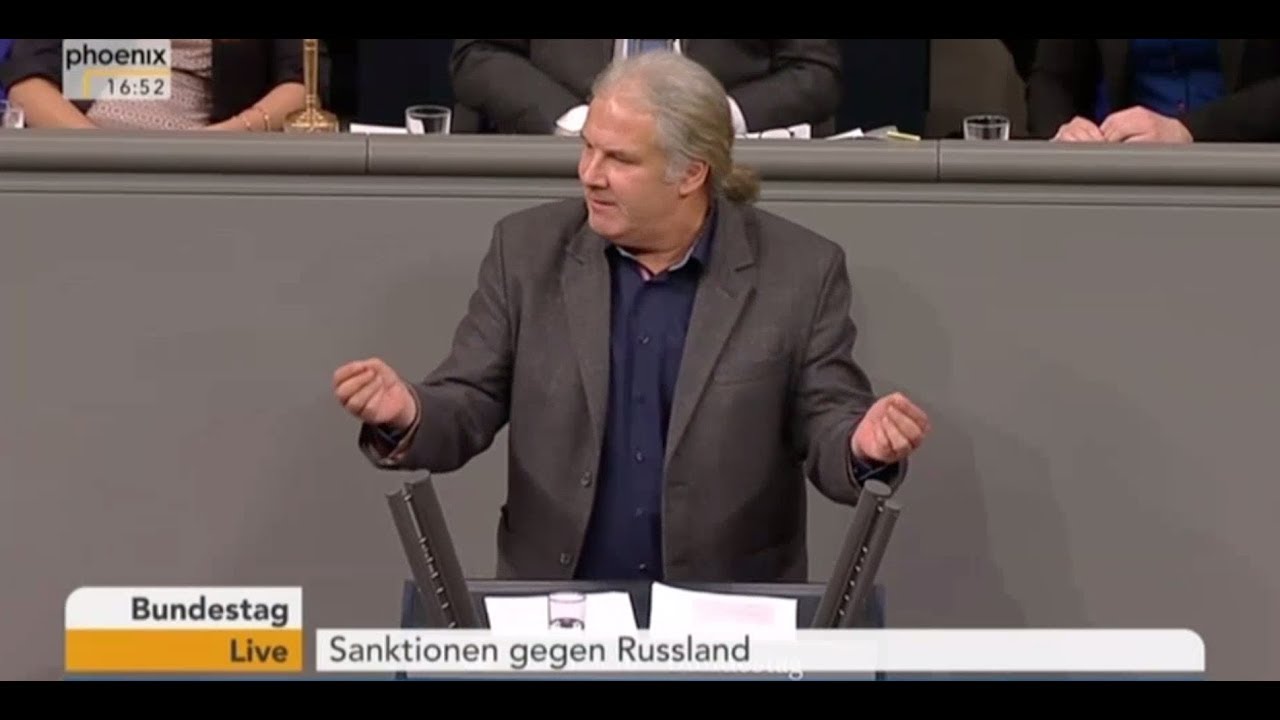 Andrej Hunko – Linke – Sanktionen gegen Russland – Bundestag – 1.2.18 ...