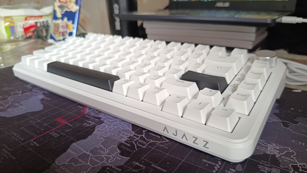 AJAZZ AK820 V2 MONOCHROME - UNBOXING+REVIEW TEST KRIUK - YouTube