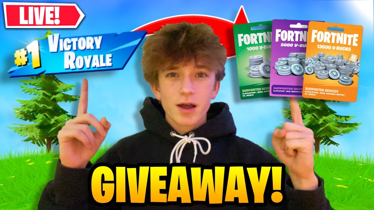 🚨FORTNITE VBUCKS GIVEAWAY! (1 WIN= 1,000 VBUCKS)🚨 | THANK YOU FOR 50K!🤩 ...