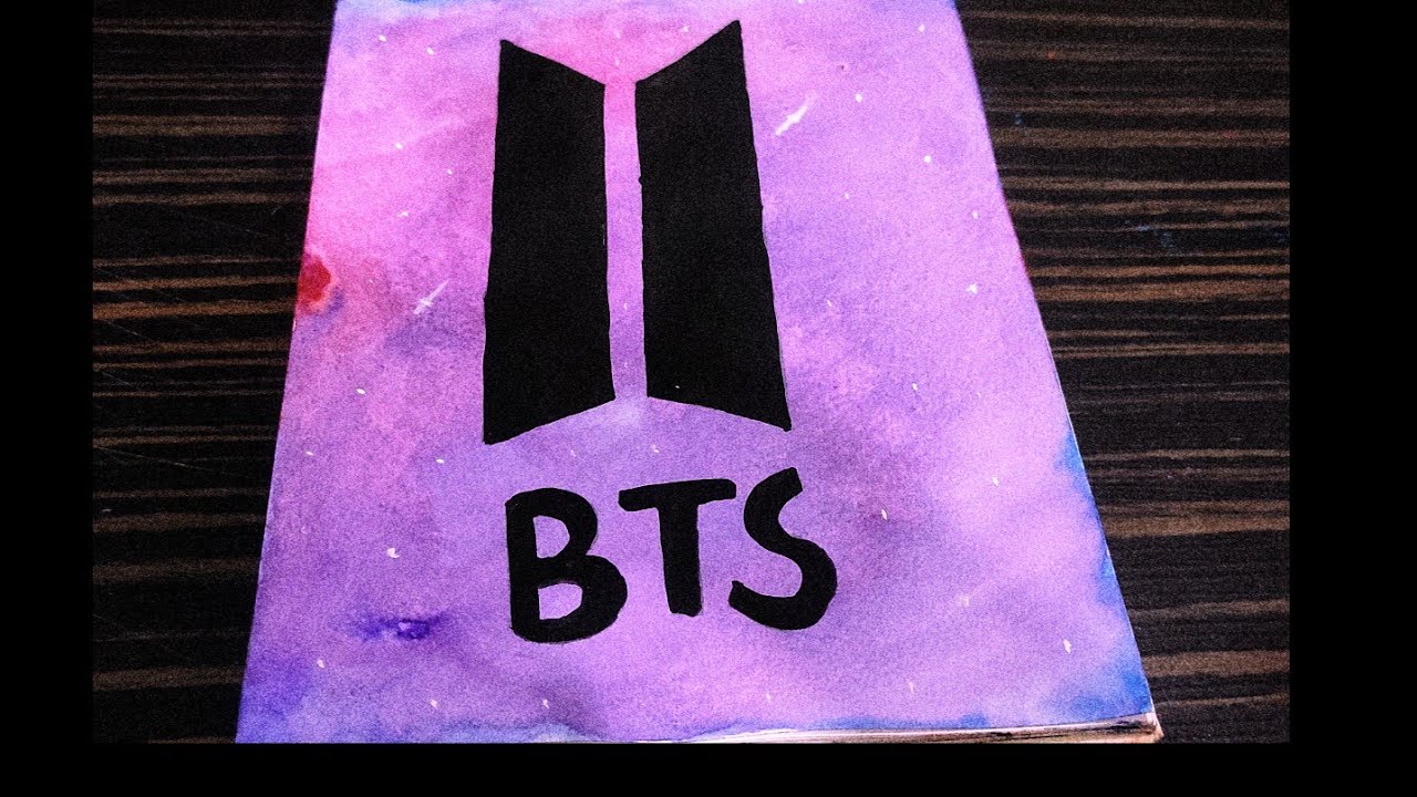 BTS logo painting || easy for BTS lovers 😍 - YouTube