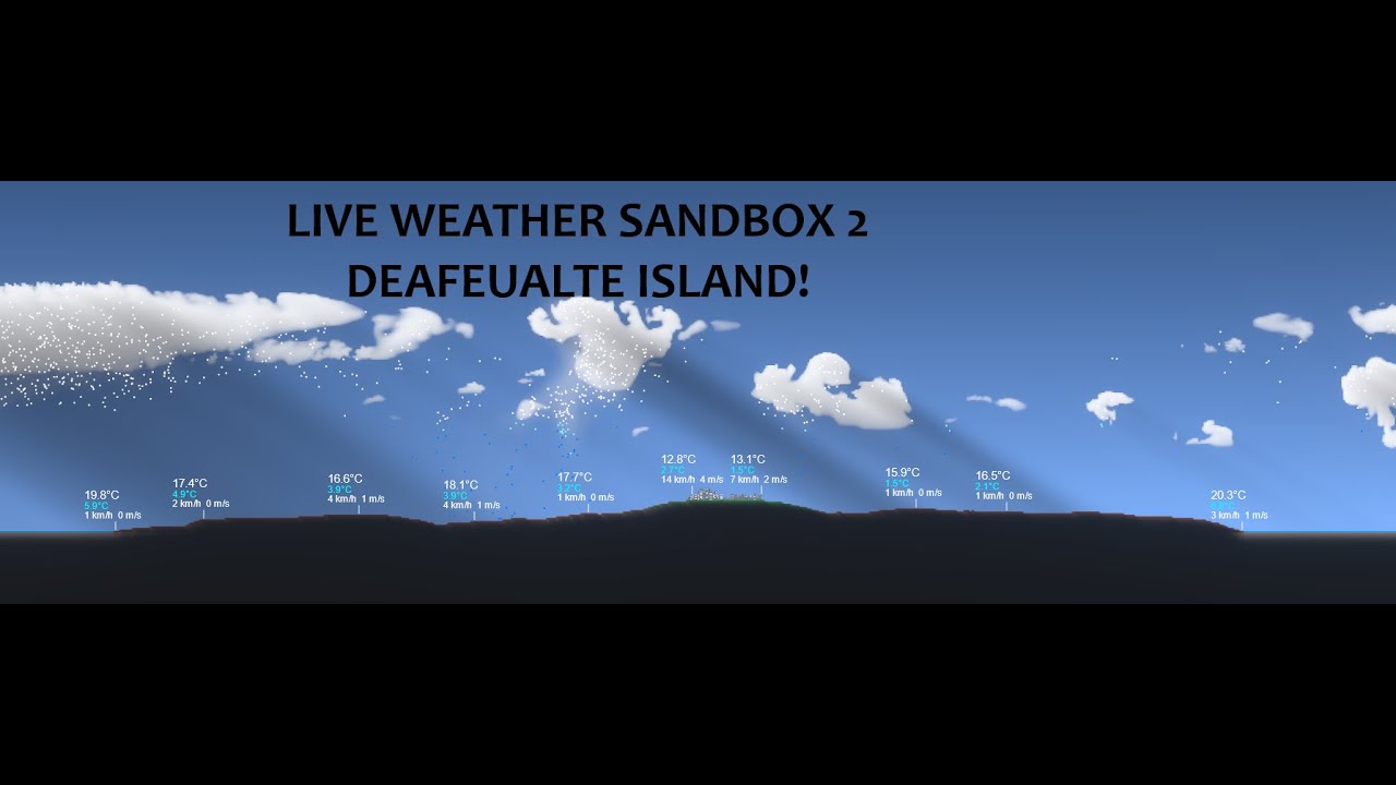 2D Weather Sandbox Deafeualte Island Weather Live! - YouTube
