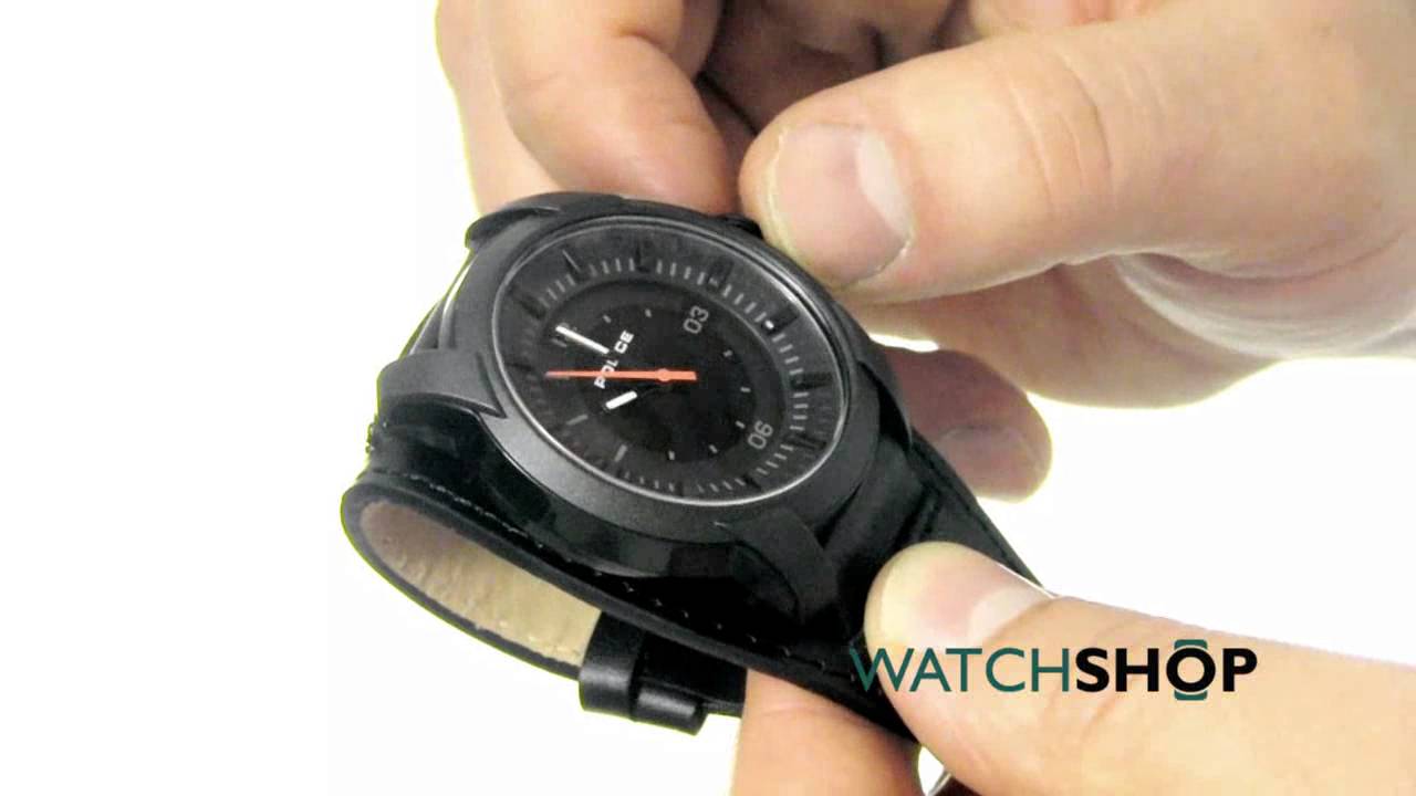 Police Men's Apollo Cuff Watch (14438JPGYB/02) - YouTube