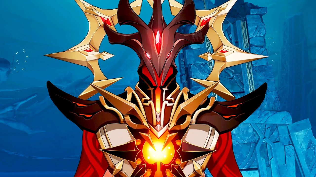 Genshin Impact 2.4 - The Devouring Benthic Flame Boss Fight - YouTube